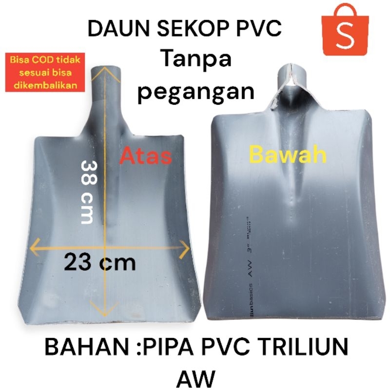 Jual Sekop Pvc Tebal Kuat Dan Anti Karat Pipa triliun AW Daun Sekop Pvc ...