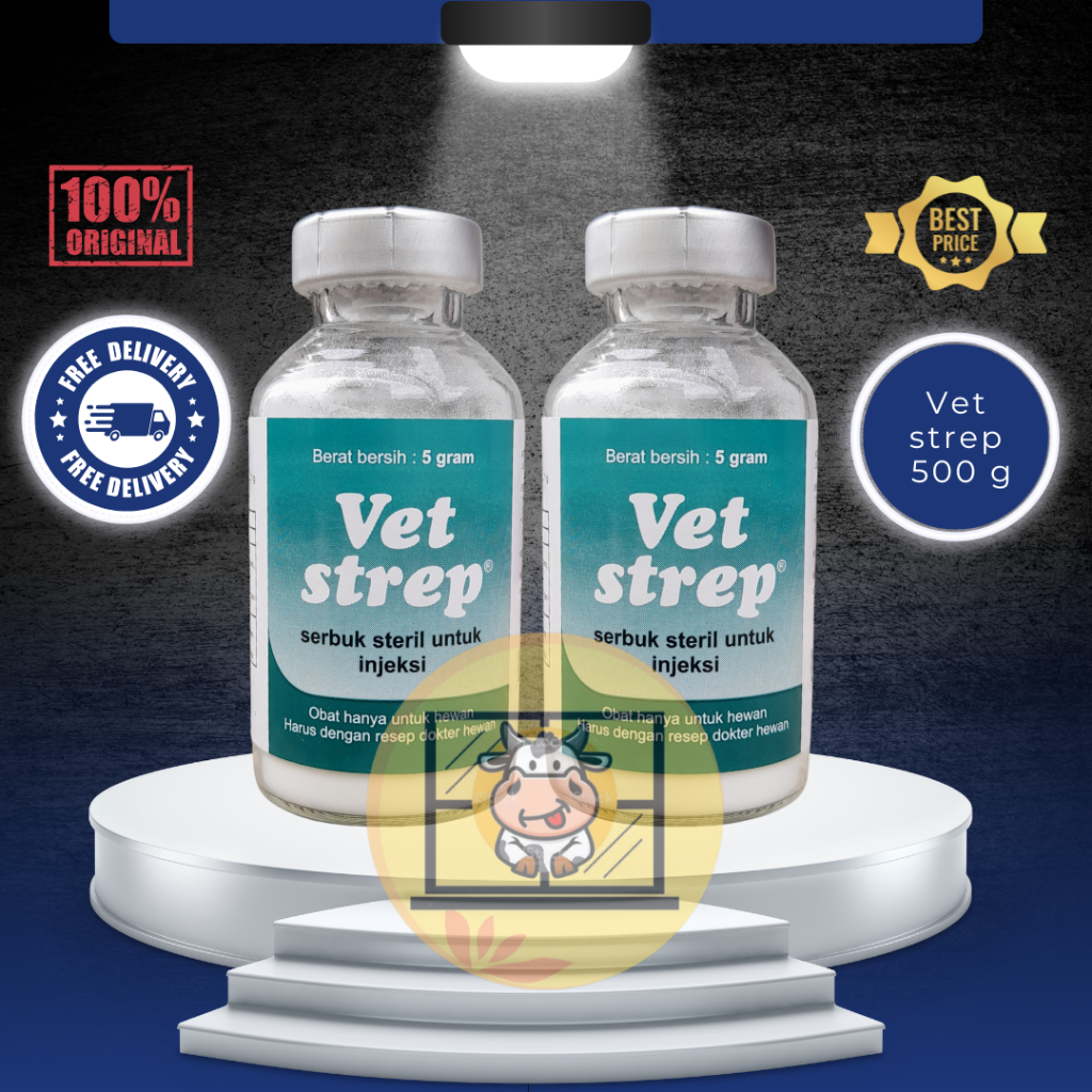 Jual Vet Strep Serbuk Steril untuk Injeksi Botol 5 gram - Obat Suntik ...