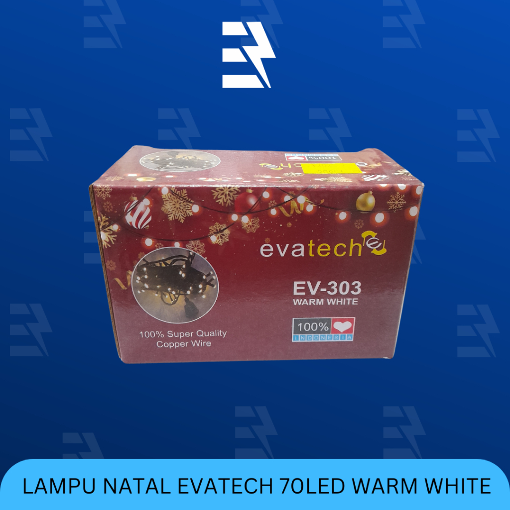 Jual LAMPU HIAS NATAL EVATECH 70LED EV-303 WARM WHITE | Shopee Indonesia