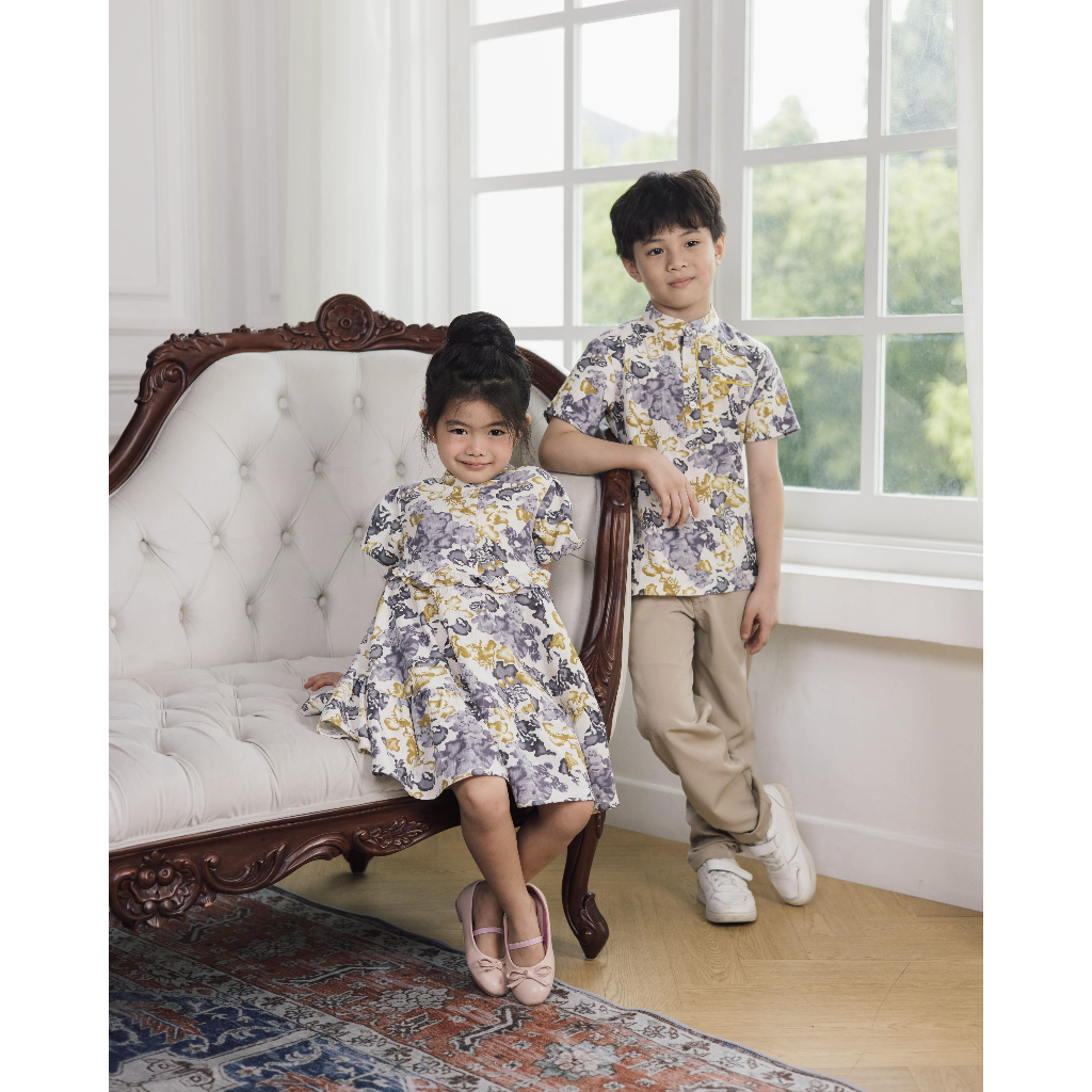 Jual Mini Marlan Clement Violet Boy Shirt | Shopee Indonesia