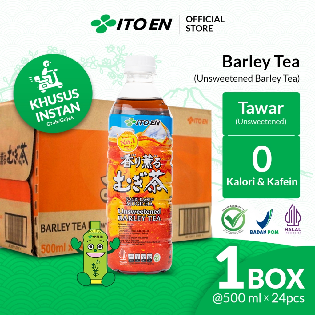 Jual ITO EN Barley Tea No Sugar 500ml isi 24 pcs - 1 Box / 1 Ctn / 1 Dus - Khusus Instant ...