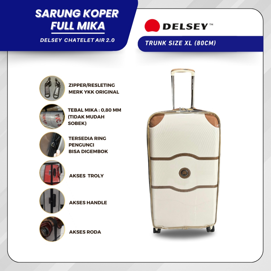 Jual Reborn LC - Sarung Koper | Luggage Cover Fullmika Khusus Delsey ...