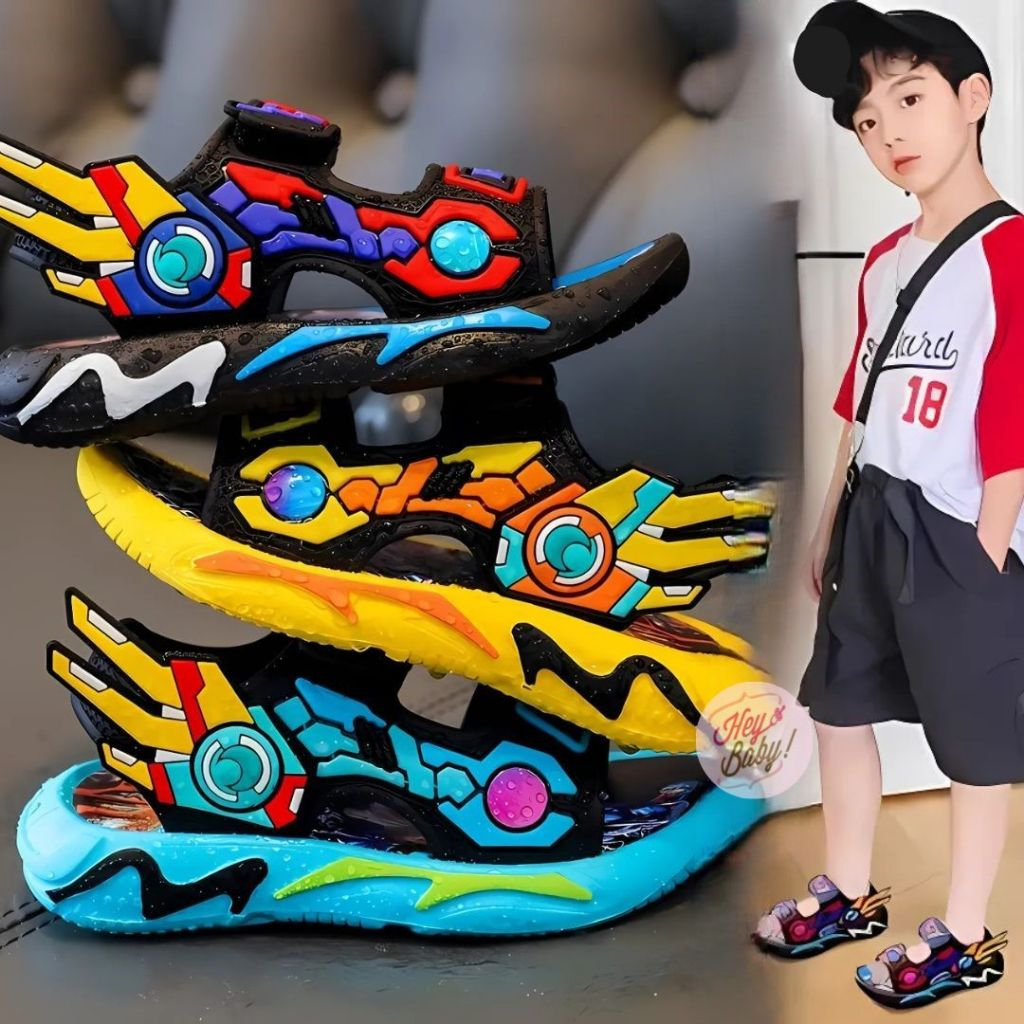 Jual PROMO 7.7 heybaby B119 ROBOT TRANSFORMER Sandal gunung Sepatu ...