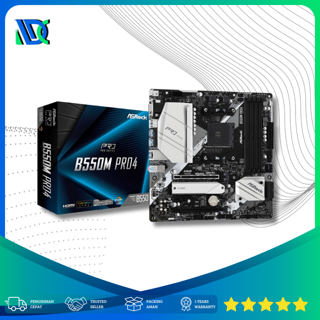 Jual ASRock B550M Pro4 (AM4, AMD Promontory B550, DDR4, USB3.2, SATA3 ...