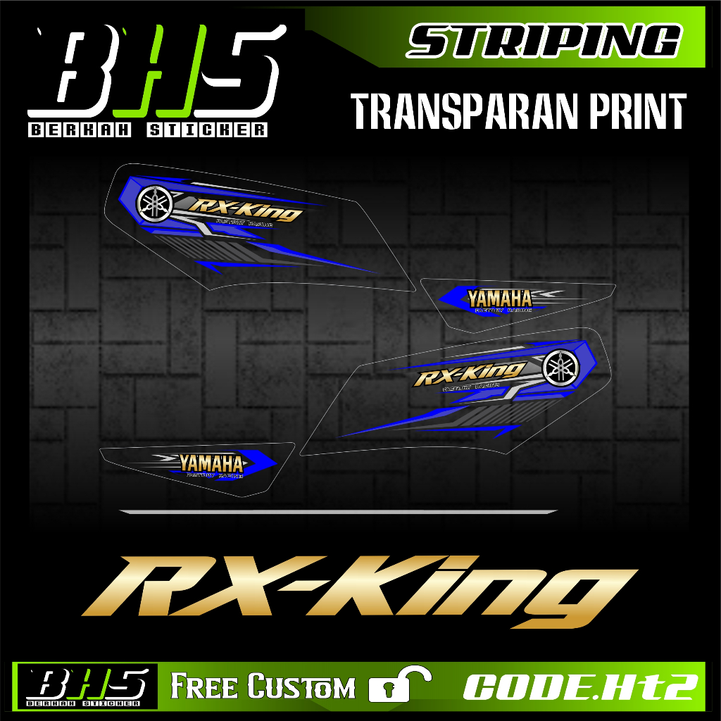 Jual STRIPING TRANSPARAN RX KING STICKER MOTIF VARIASI YAMAHA RX KING ...