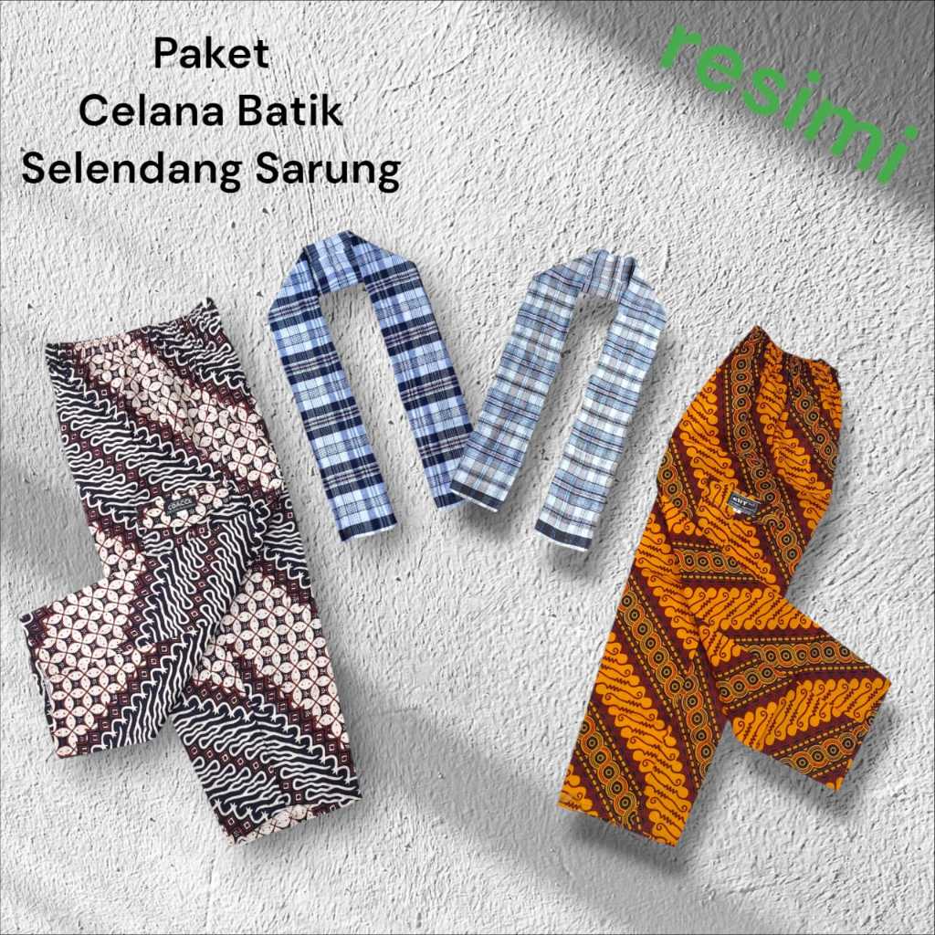 Jual Paket Celana Batik Betawi Sadariah Dapat Selendang Sarung Anak ...