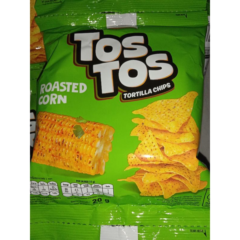Jual Tos tos tortilla chips Dua kelinci 1 rcg isi (10 pcs x 20 g ...