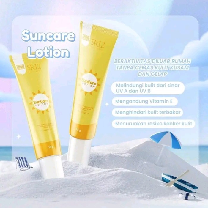 Jual Sunscreen Wajah Suncare Sunblock Sr12 Lotion Anti Belang Pelindung ...
