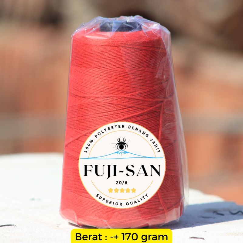 Jual Benang Jahit Karung PE Merah Bahan 100% Polyester (20/6) -+ 170gr ...