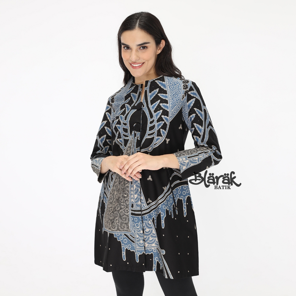 Jual BLARAK - Tunik Nararya Biru | Shopee Indonesia