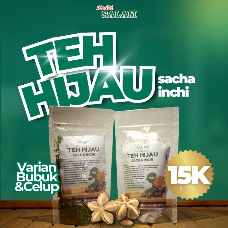 Jual Teh Hijau Sacha Inchi Dijamin 100% Produk Alami | Shopee Indonesia