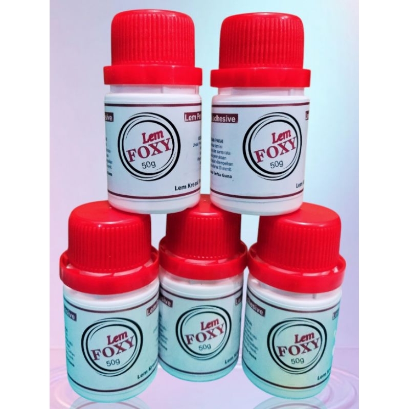 Jual lem foxy putih 50g (1 Lusin) | Shopee Indonesia