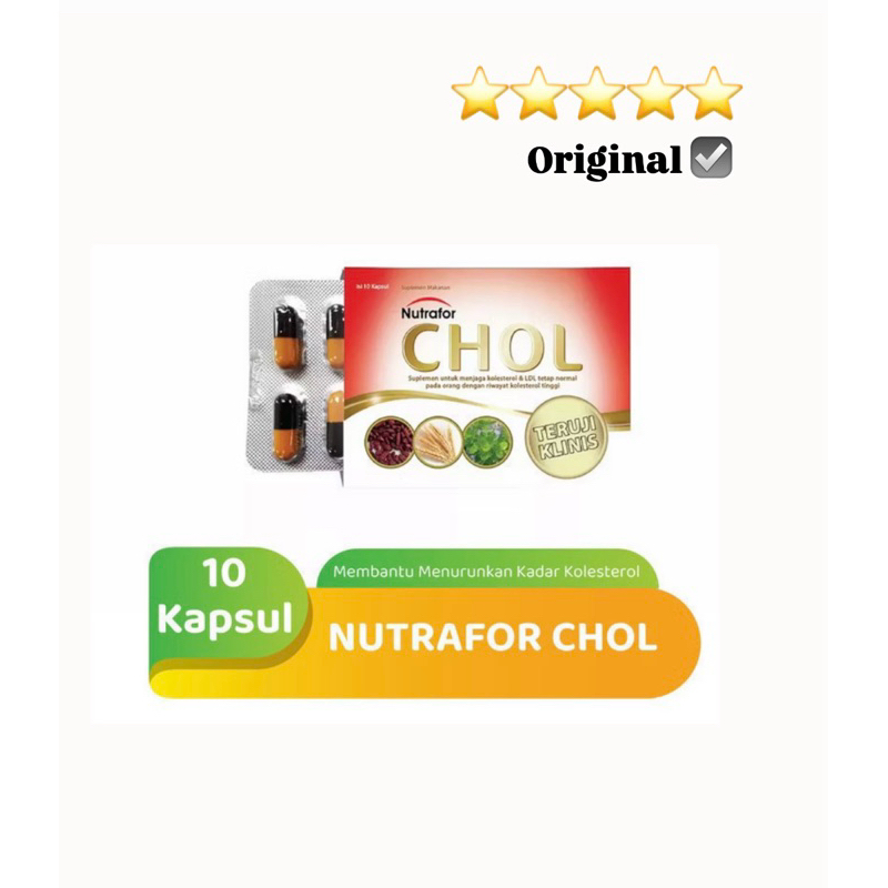 Jual Nutrafor Chol 10 Kapsul Penurun Kolestrol | Shopee Indonesia