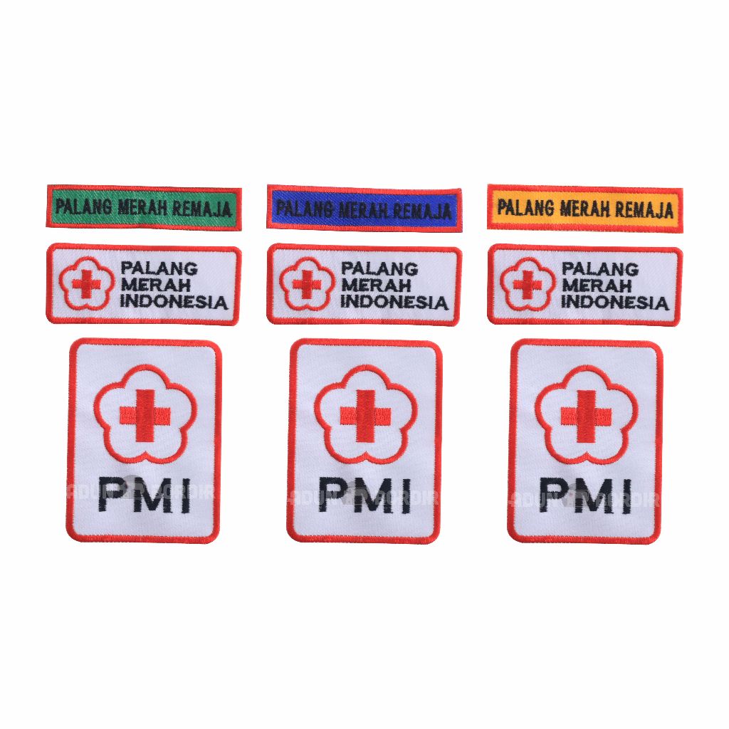 Jual Logo Palang Merah Indonesia PMI Bordir Satuan Untuk SD, SMP dan ...