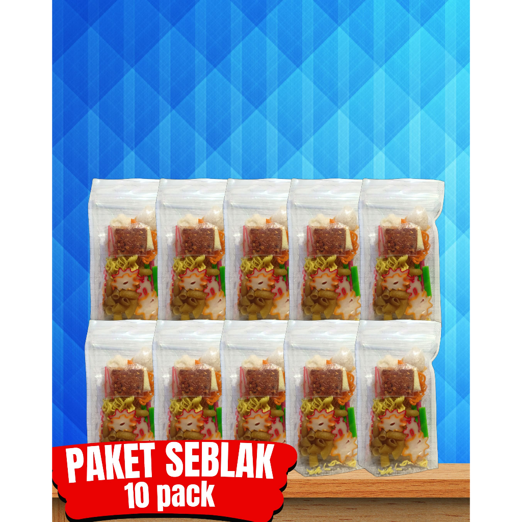 Jual paket seblak 10 bungkus seblak instan seblak viral seblak pedas ...