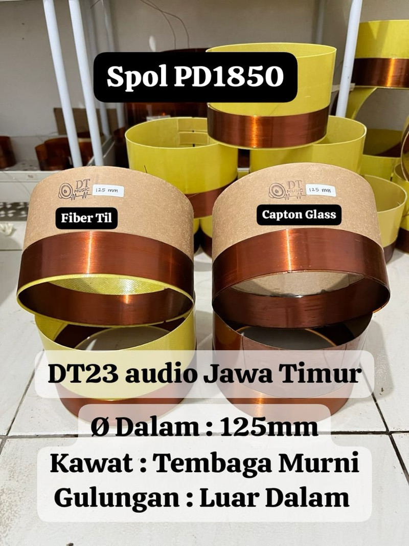 Jual Spol Speaker Pd 1850 kertas DT Music lilitan luar dalam / Spul ...