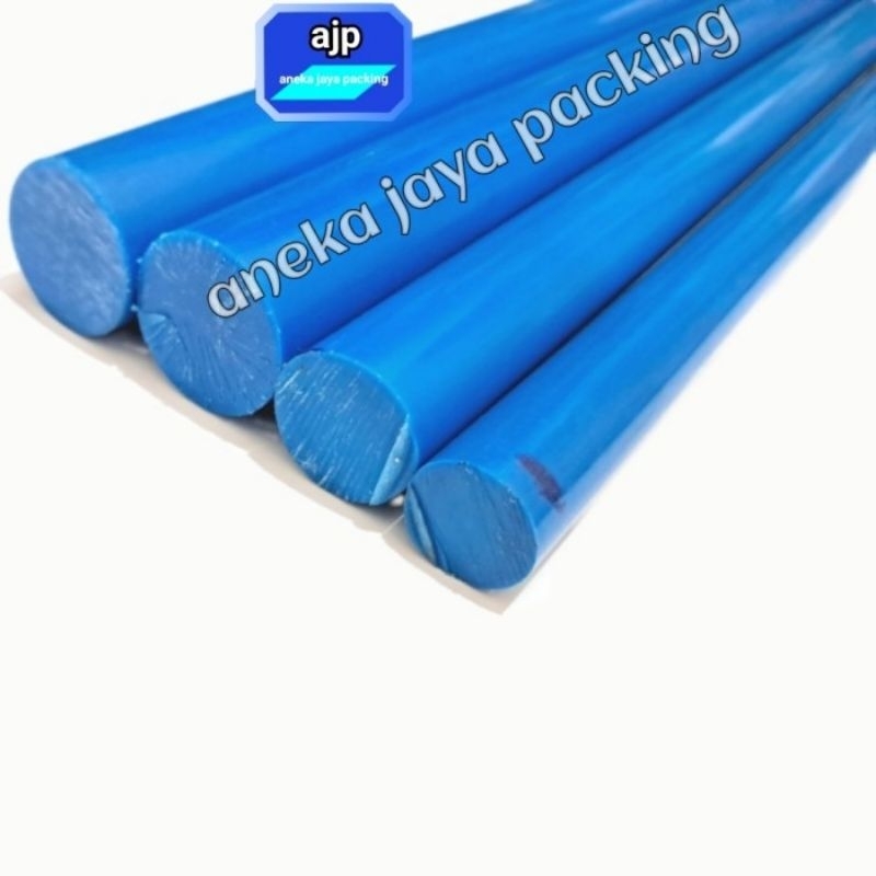 Jual mc blue rod dia 35mm x 1meter as hard nylon batangan | Shopee ...
