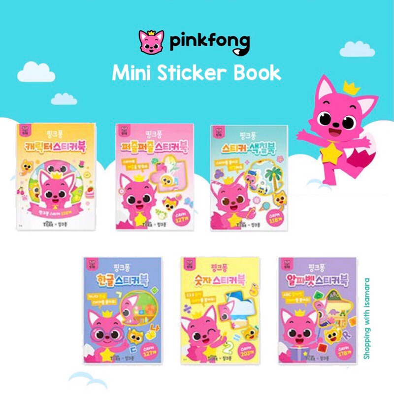 Jual Pinkfong Mini Sticker Book, 6 Types / Buku Stiker | Shopee Indonesia