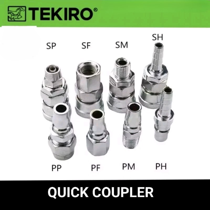 Jual TEKIRO COUPLER SH SF SM SP / QUICK COUPLER SAMBUNGAN SOK ANGIN 1/4 ...