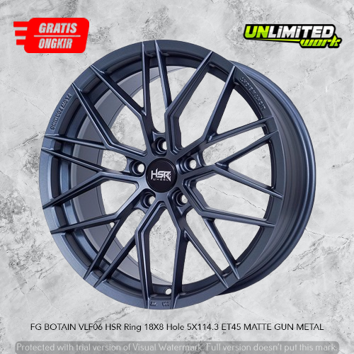 Jual velg flow forming murah r18 hsr tipe FG BOTAIN mobil innova civic ...