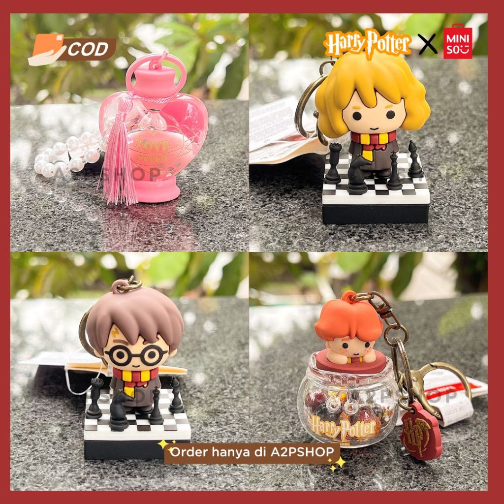 Jual {READY} MINISO X HARRY POTTER ORI! Keychain , Gantungan Kunci , Love Potion, Hermione, Ron ...