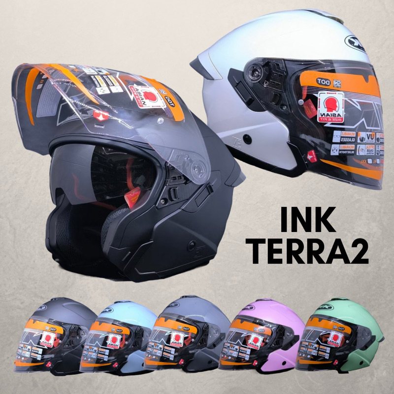 Jual INK TERRA2 SOLID NEW 2024 - Helm ink Terra 2 Original | Shopee ...