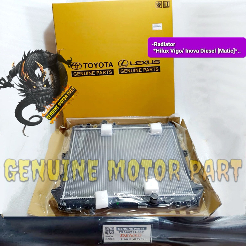 Jual Radiator Assy Toyota Innova / Fortuner / hilux diesel matic asli ...