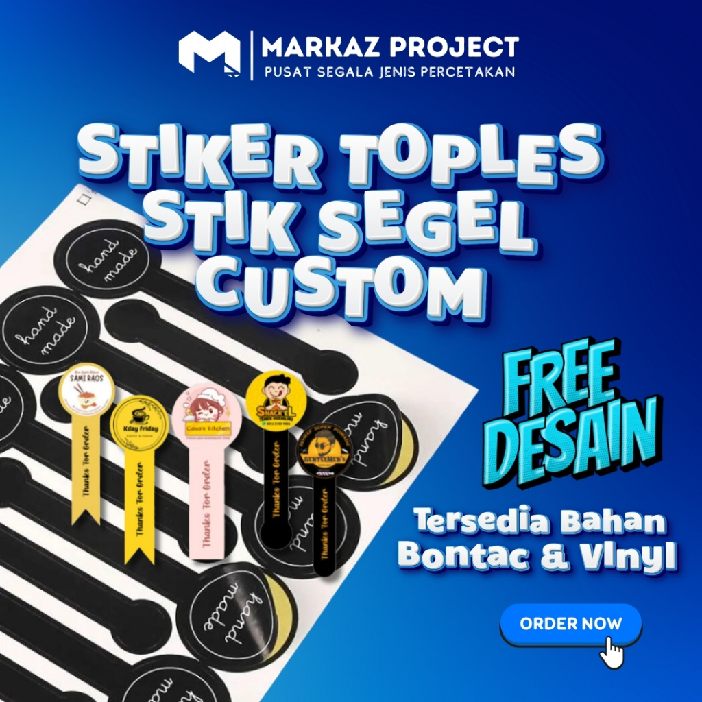 Jual STIKER TOPLES SEGEL STIK A3 CUTTING, BISA JADI BANYAK (14 - 55 PCS ...
