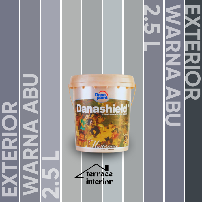 Jual Cat Tembok Exterior Danapaint Danashield Warna Abu 2.5 L | Shopee ...