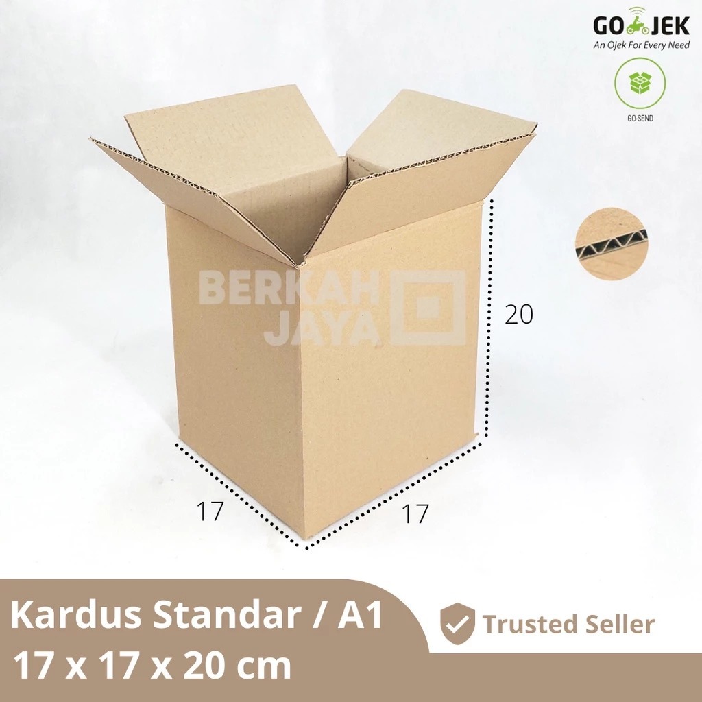 Jual [KHUSUS INSTANT] 17x17x20 cm Kardus Box Dus Kotak Polos Baru ...