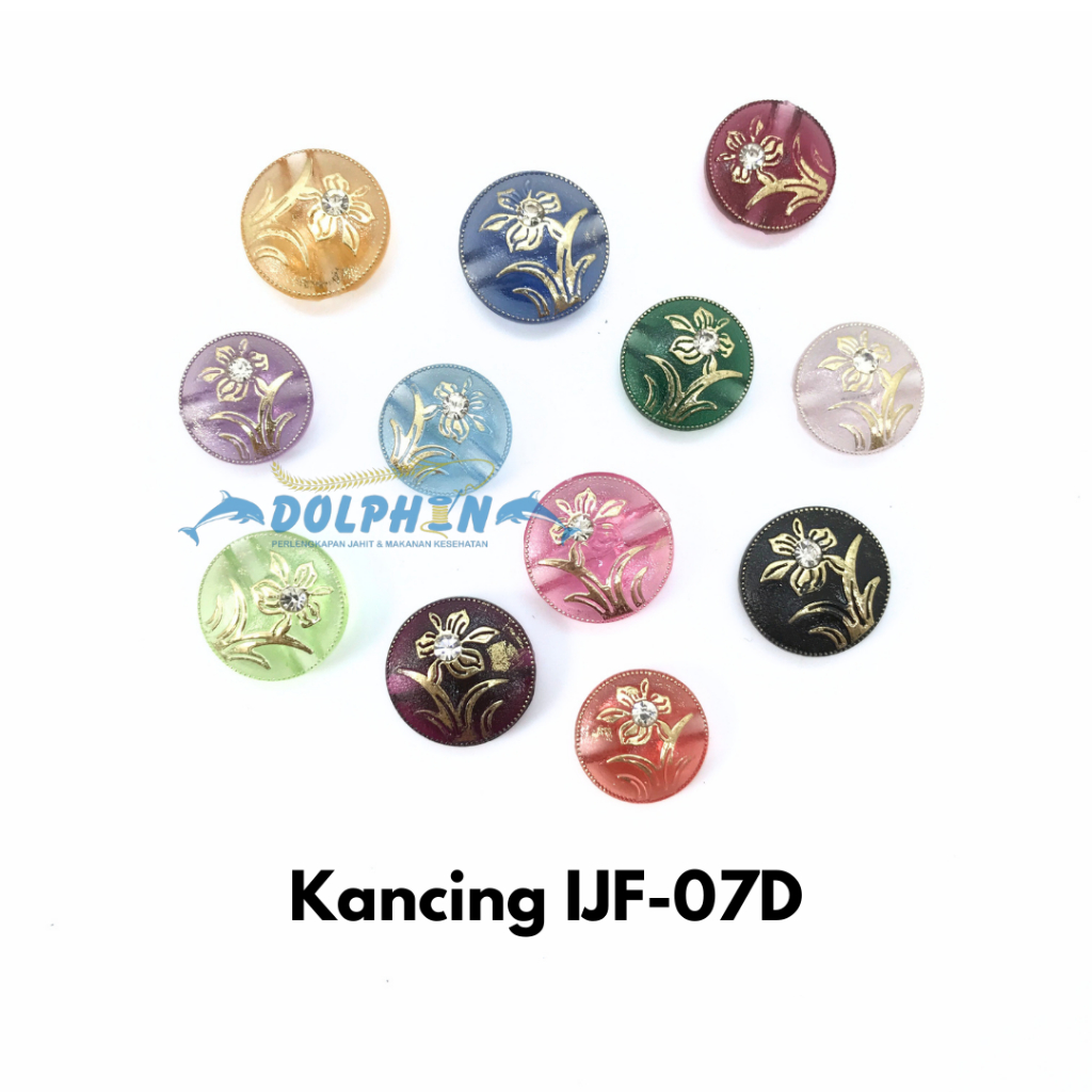 Jual [PER LUSIN] Kancing Hias IJF-07D Kancing Kemeja Blouse Diamond ...