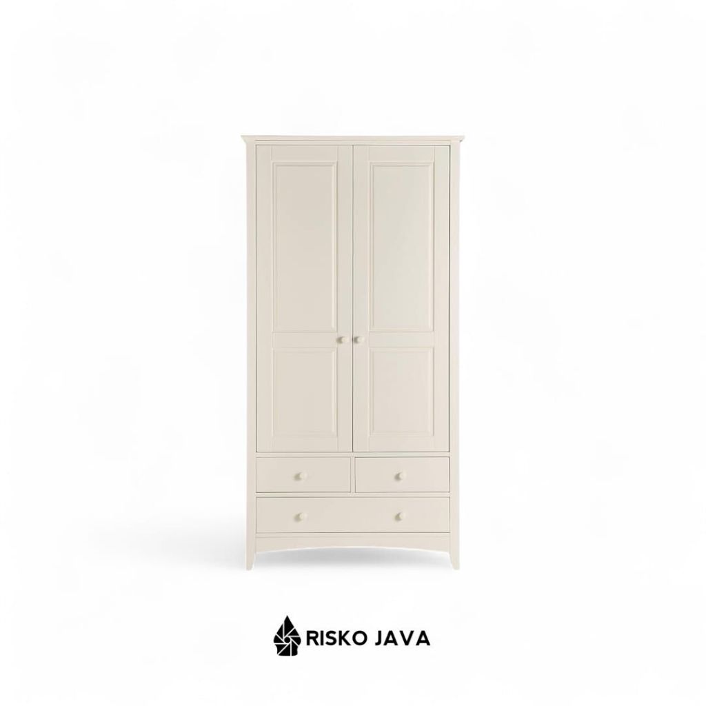 Jual Almari Kayu Jati / Almari Pakaian Minimalis Duco / Almari Laci ...
