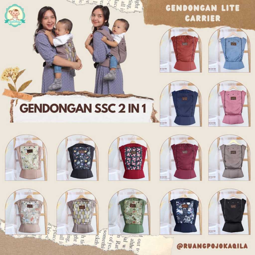 Jual Lite Carrier Cuddle Me Litecarrier CuddleMe | Gendongan Bayi SSC M ...