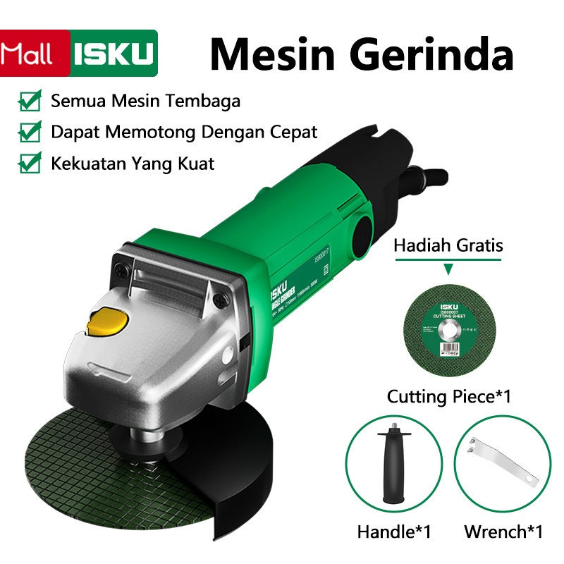 Jual ISKU Mesin Gerinda Tangan 500W Dan 800w Angle Grinder ...