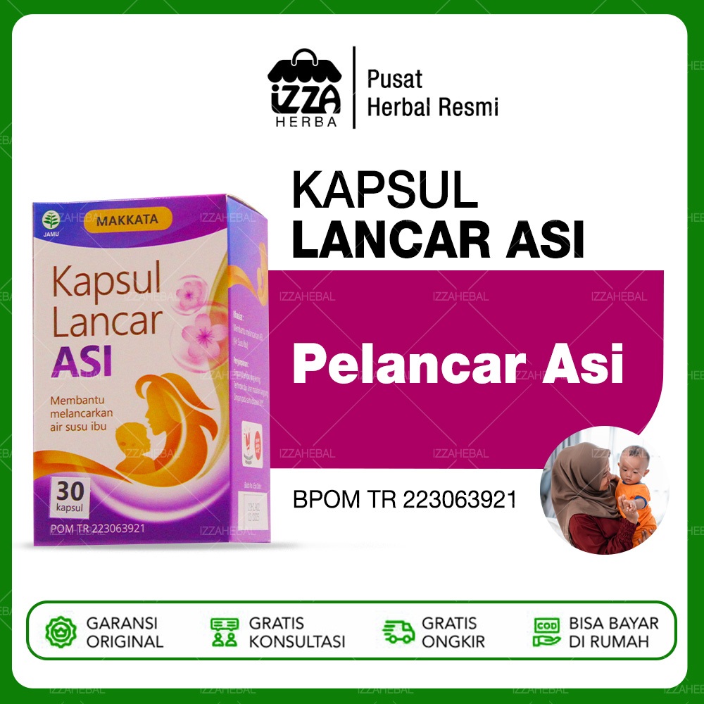 Jual PELANCAR ASI AMPUH MAKKATA LANCAR ASI Asi Booster Paling Bagus Vitamin Ibu Menyusui 30 ...