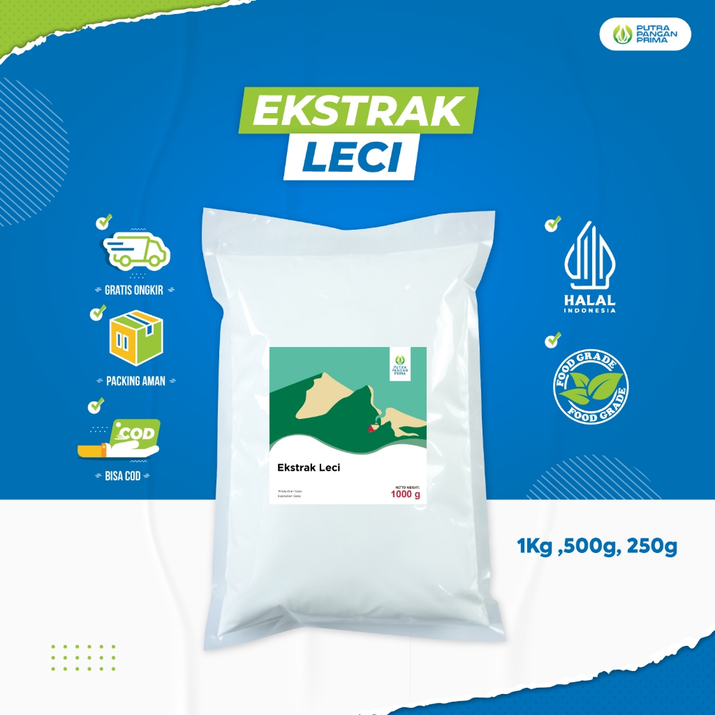 Jual Bubuk Ekstrak Leci Lychee Extract Powder 250gr 500gr 1kg | Shopee ...