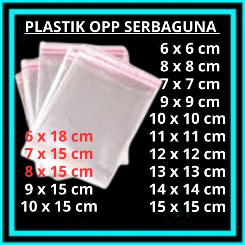 Jual PLASTIK OPP SEAL/LEM BERBAGAI UKURAN (Bisa Cod) | Shopee Indonesia
