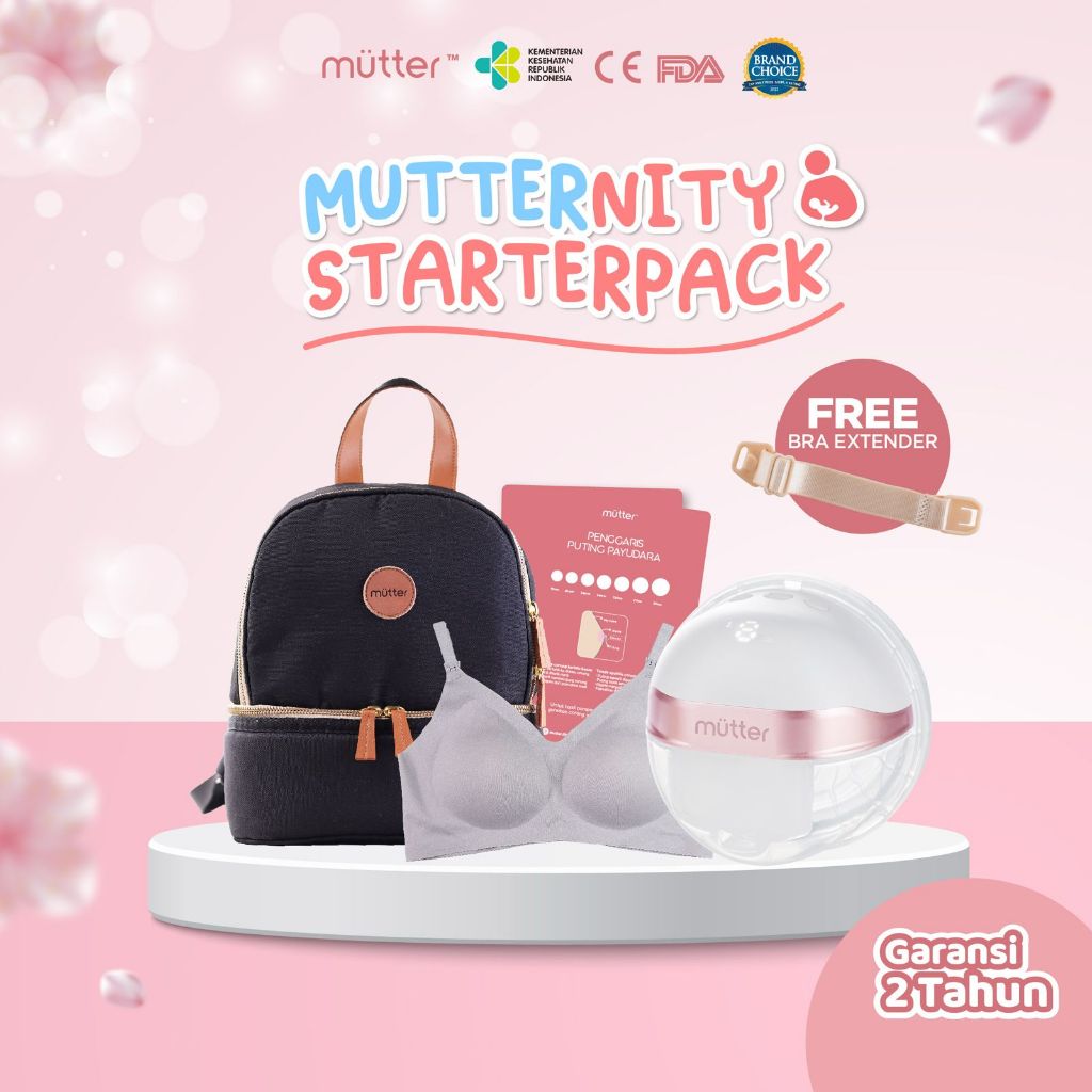 Jual MUTTER ROSE GOLD Pompa ASI Elektrik + Mutter Mae Tas Asi (black ...