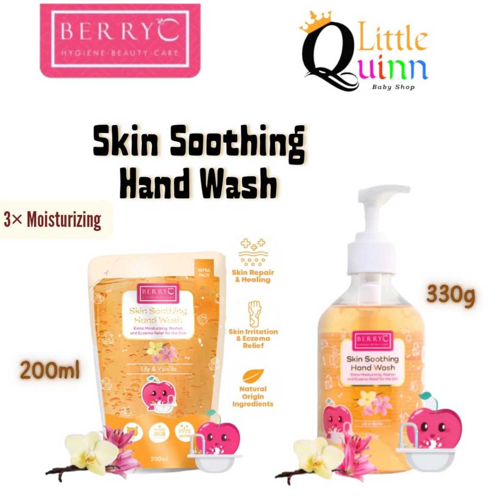 Jual BerryC Skin Soothing Hand Wash 330gr dan 200ml Sabun Cuci Tangan ...