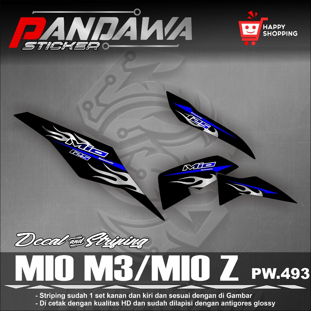 Jual ( COD )TERBARU Sticker Yamaha Mio M3 125 Full - Stiker Variasi MIO ...