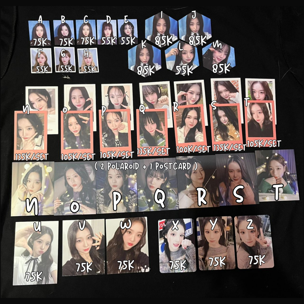 Jual Official tripleS LOONA XX Polaroid Mini Postcard ID Hexagon POB ...