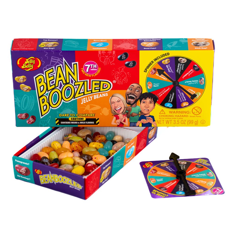 Jual BEAN BOOZLED SPINNER JELLY BEANS CANDY 7TH 100gr | Shopee Indonesia