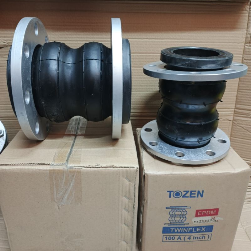 Jual Flexible Rubber Joint TOZEN Twinflex 2" Inch Flange PN16 DN50 ...
