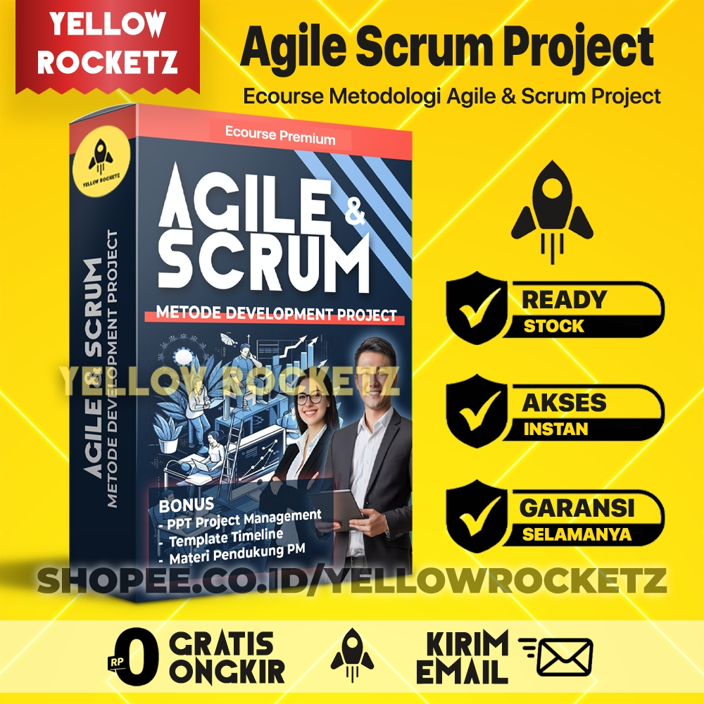 Jual Agile And Scrum Project Management Method Ecourse Belajar Metode