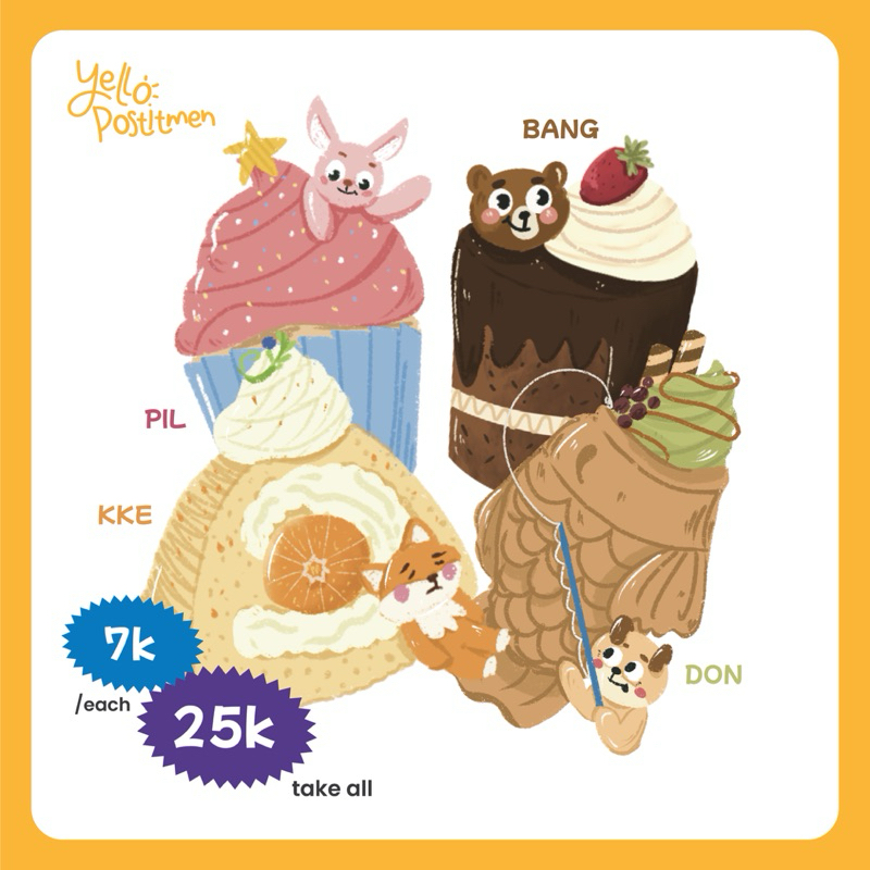 Jual STICKER DESSERT DENIMALZ DAY6 | Shopee Indonesia