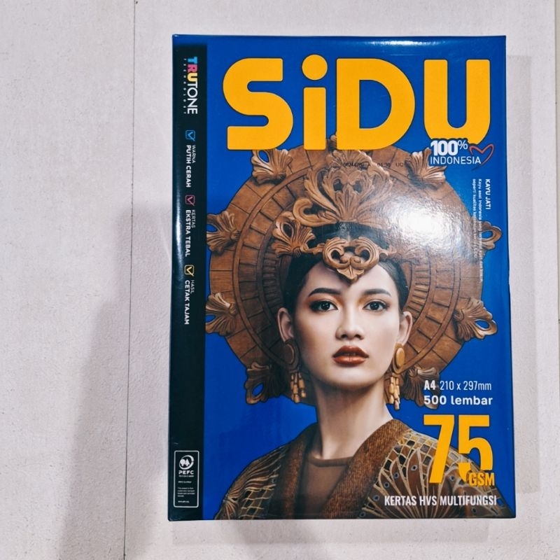 Jual KERTAS HVS A4 SIDU 75 GSM/ rim | Shopee Indonesia