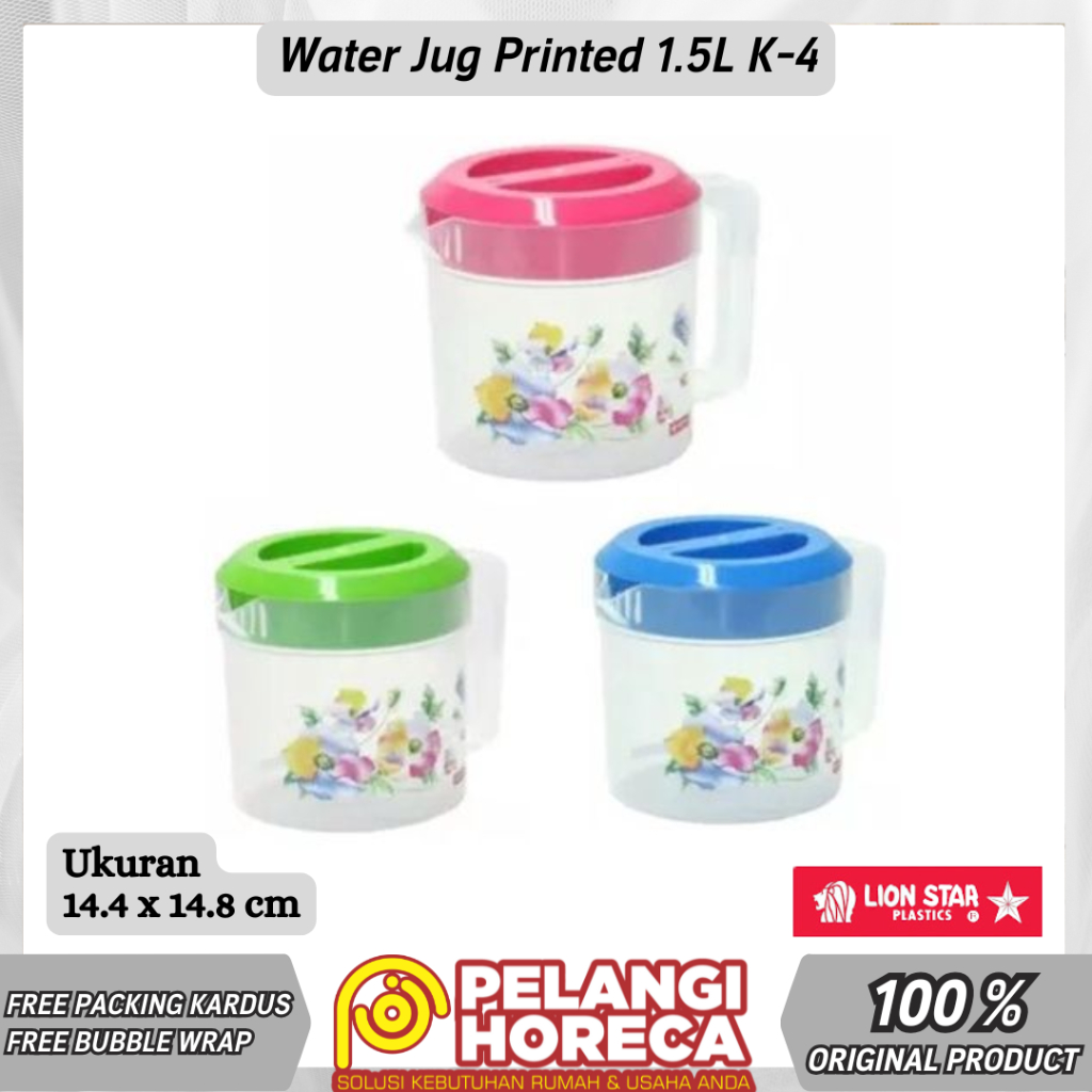 Jual Teko Plastik Water Jug Lion Star 1,5 Liter | Water Jug Mini K-4 | Teko Plastik Lion Star ...