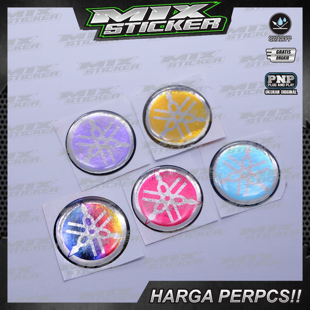 Jual emblem timbul garputala mio / emblem garputala mio smile / emblem ...