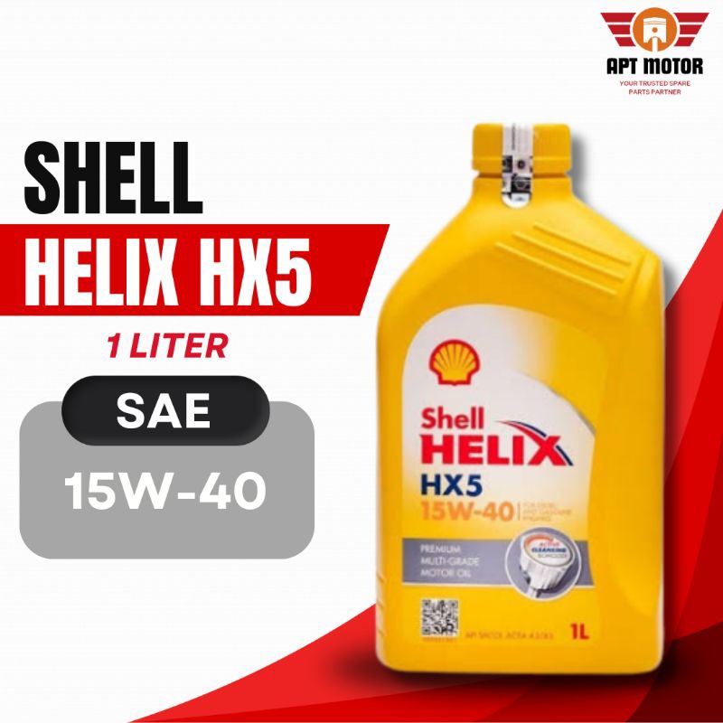 Jual Shell Helix HX5 Motor Oil 15W-40 1 Liter | Shopee Indonesia