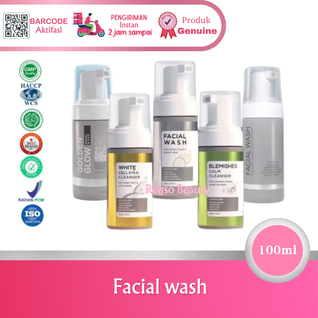 Jual Ms Glow Facial Wash Blemishes I Facial Wash Ms Gow CELL DNA I ...